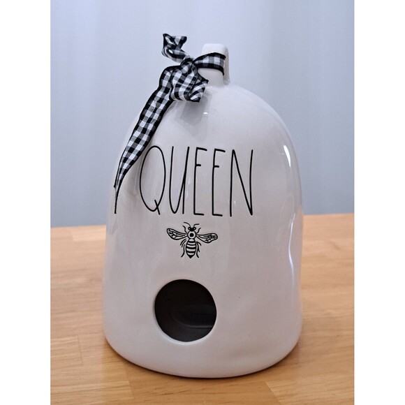 Rae Dunn | Accents | Rae Dunn Queen Bee White Bee Hive Shaped Bird ...